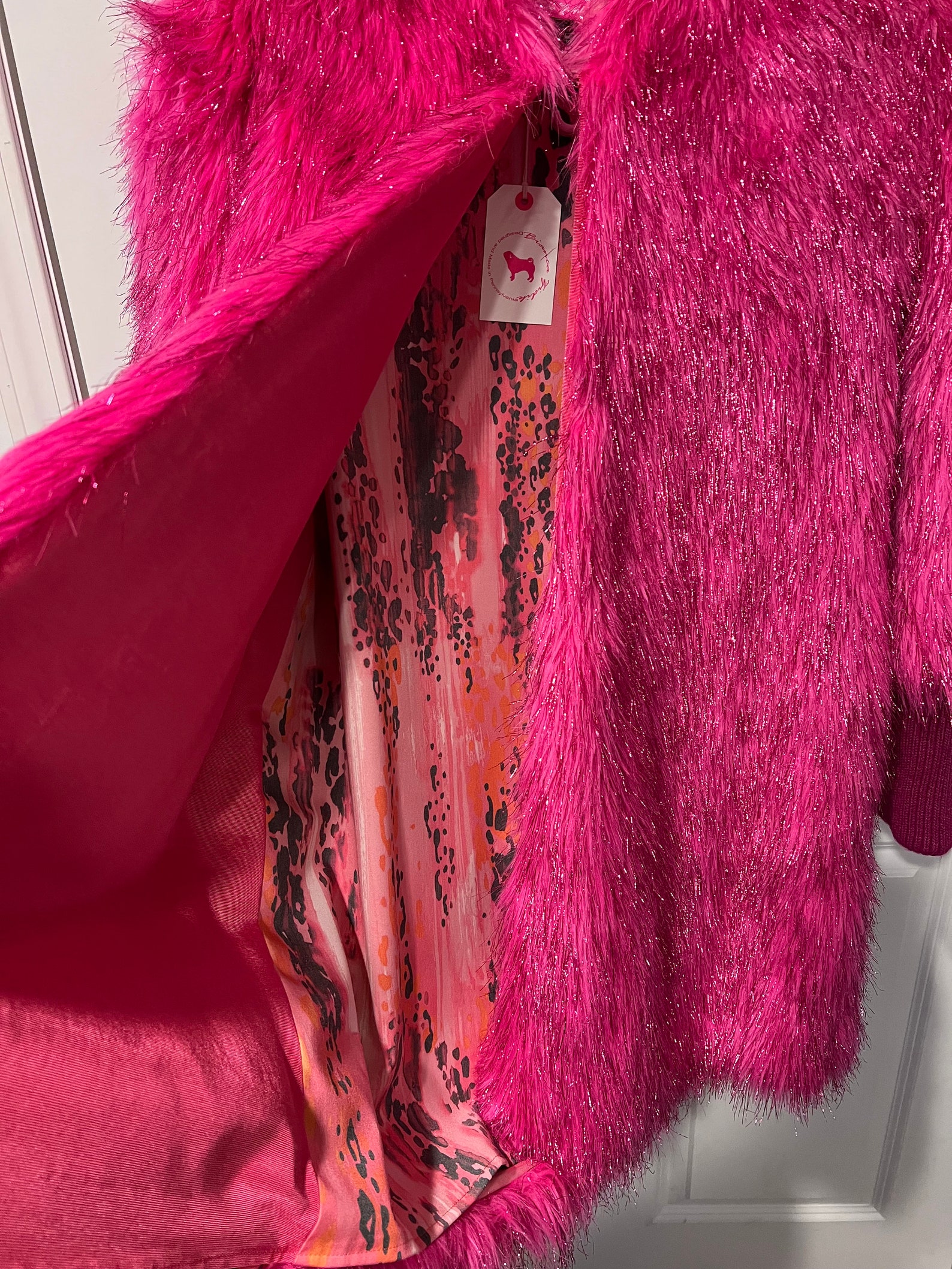 Chic Yeti - Hot Pink Faux Fur Coat M/L - Etsy