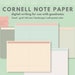 Cornell Paper Landscape Cornell Note-Taking Cornell Paper | Etsy