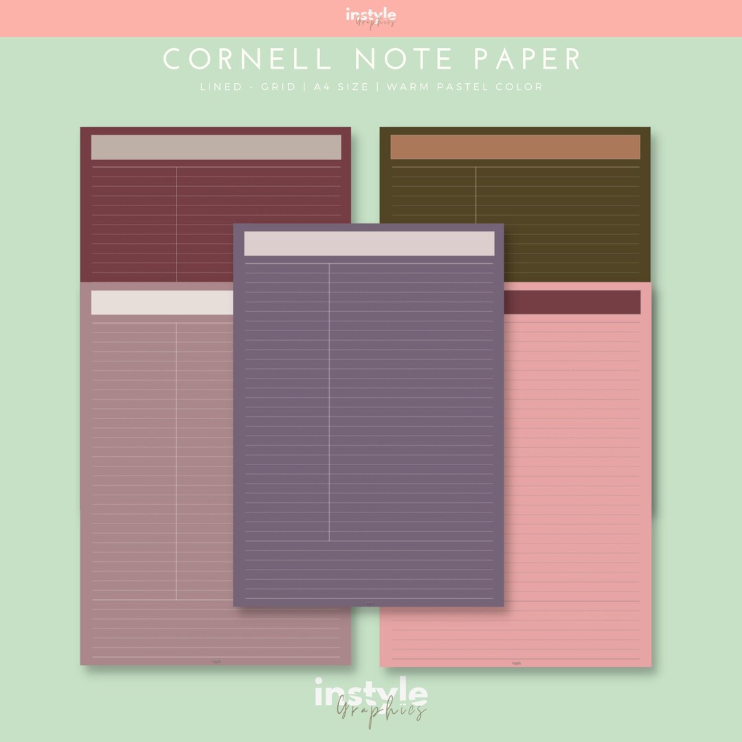 Cornell Paper | Cornell Paper Template | Cornell Paper for Goodnotes ...