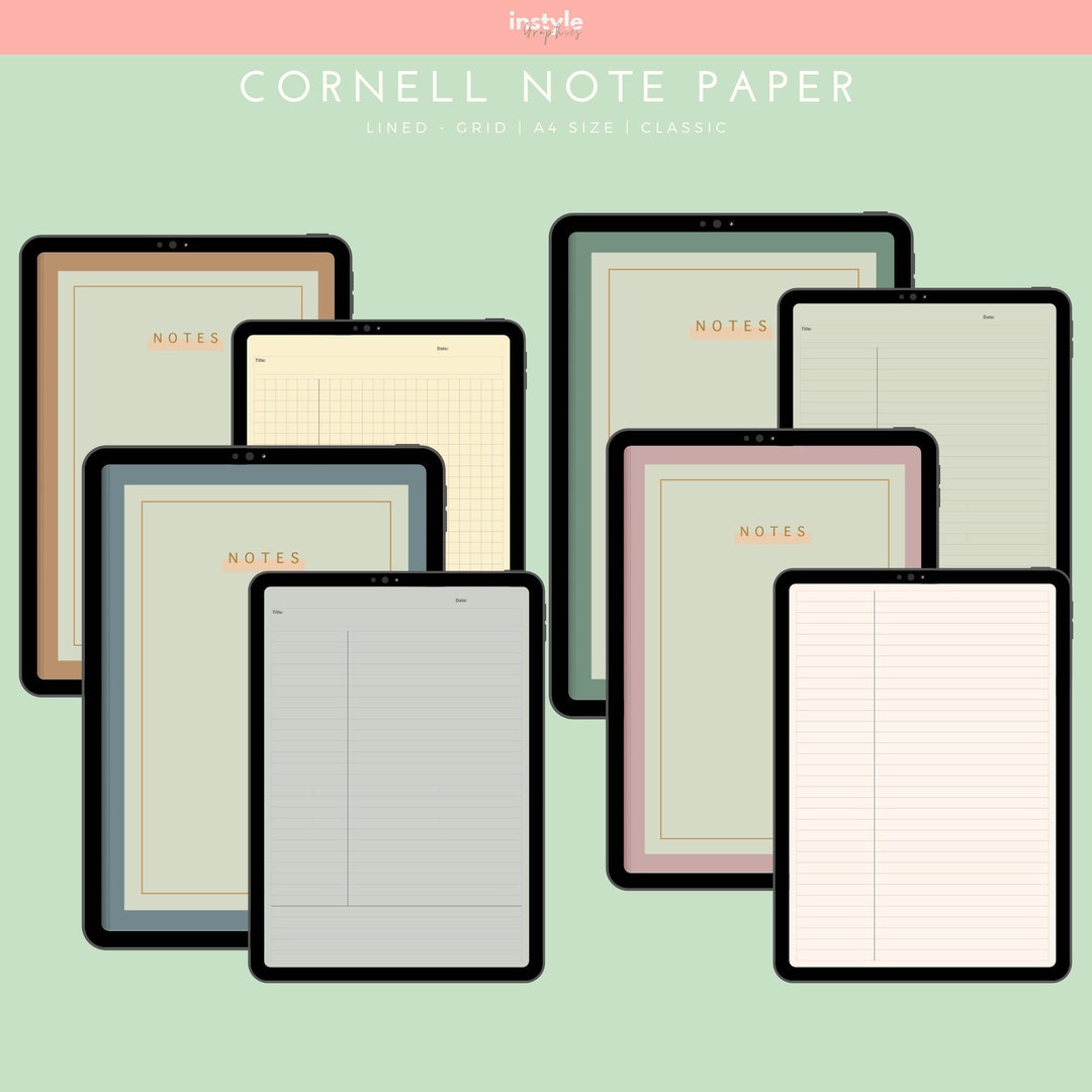 Cornell Paper | Cornell Note-taking | Cornell Paper Template | Cornell ...
