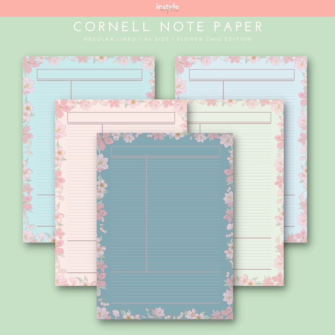 Cornell Paper | Cornell Notes | Cornell Note Template | Cornell Paper ...