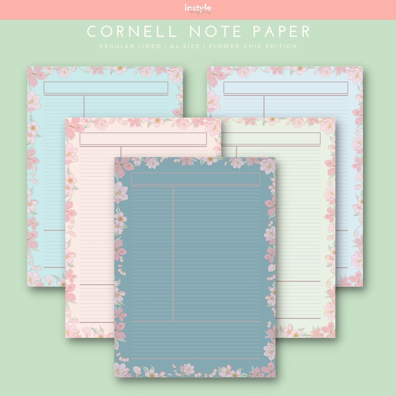 Cornell Paper | Cornell Notes | Cornell Note Template | Cornell Paper ...