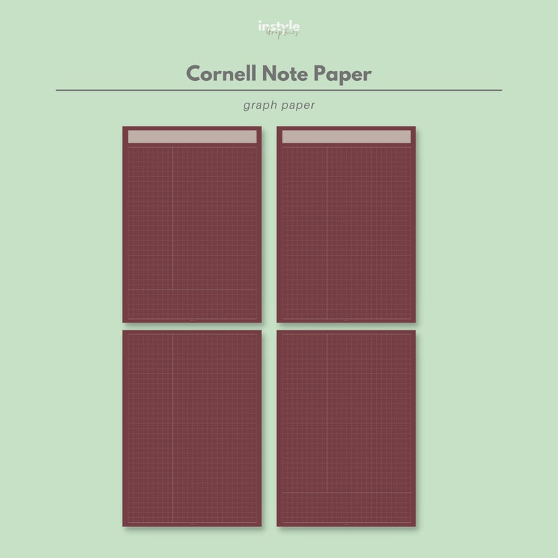 Cornell Paper | Cornell Paper Template | Cornell Paper for Goodnotes ...