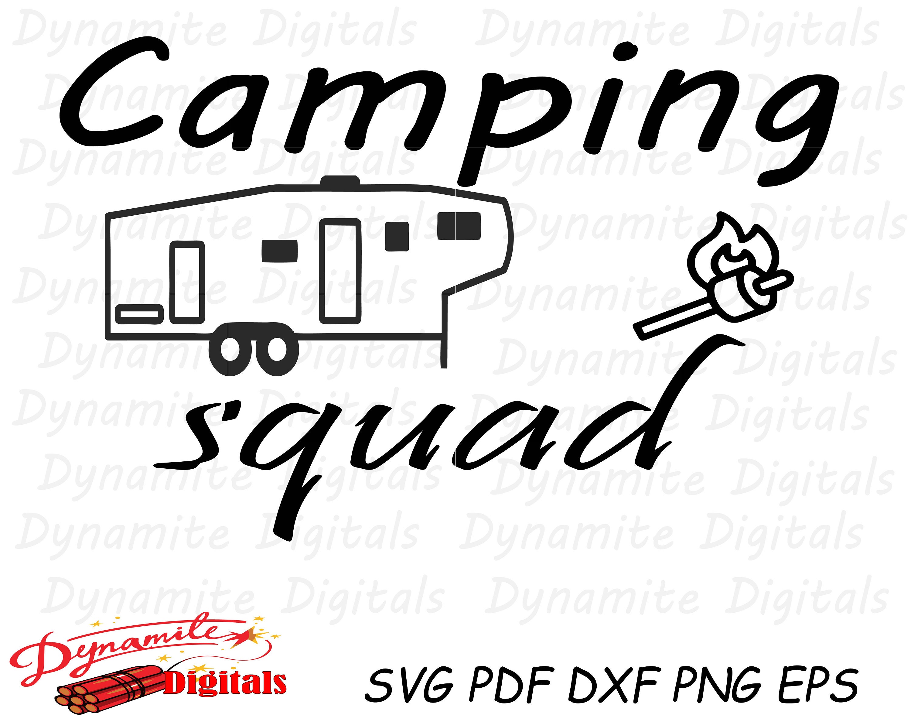 Camping Squad, Camping Svg, Camp Svg, Family, Summer Fun, Vacation ...
