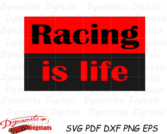 Racing is Life Racing Racing SVG Checked Flag Life Race | Etsy
