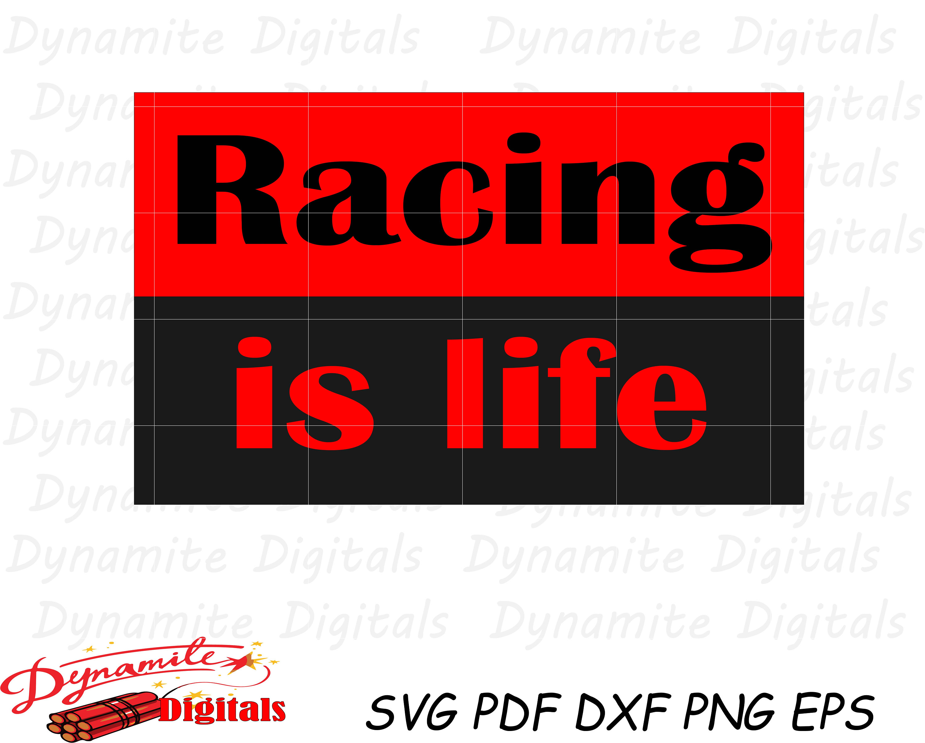 Racing is Life! Racing, Racing SVG, Checked Flag, Life, Race Car, Dirt ...