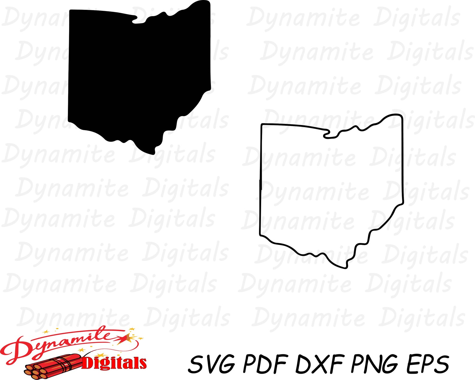 Ohio State Outline, Ohio, State of Ohio, State of Ohio SVG, Ohio Cut ...