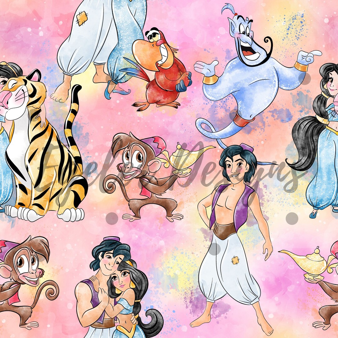 Seamless Pattern, Princess Pattern, Magic Kingdom Seamless, Seamless ...