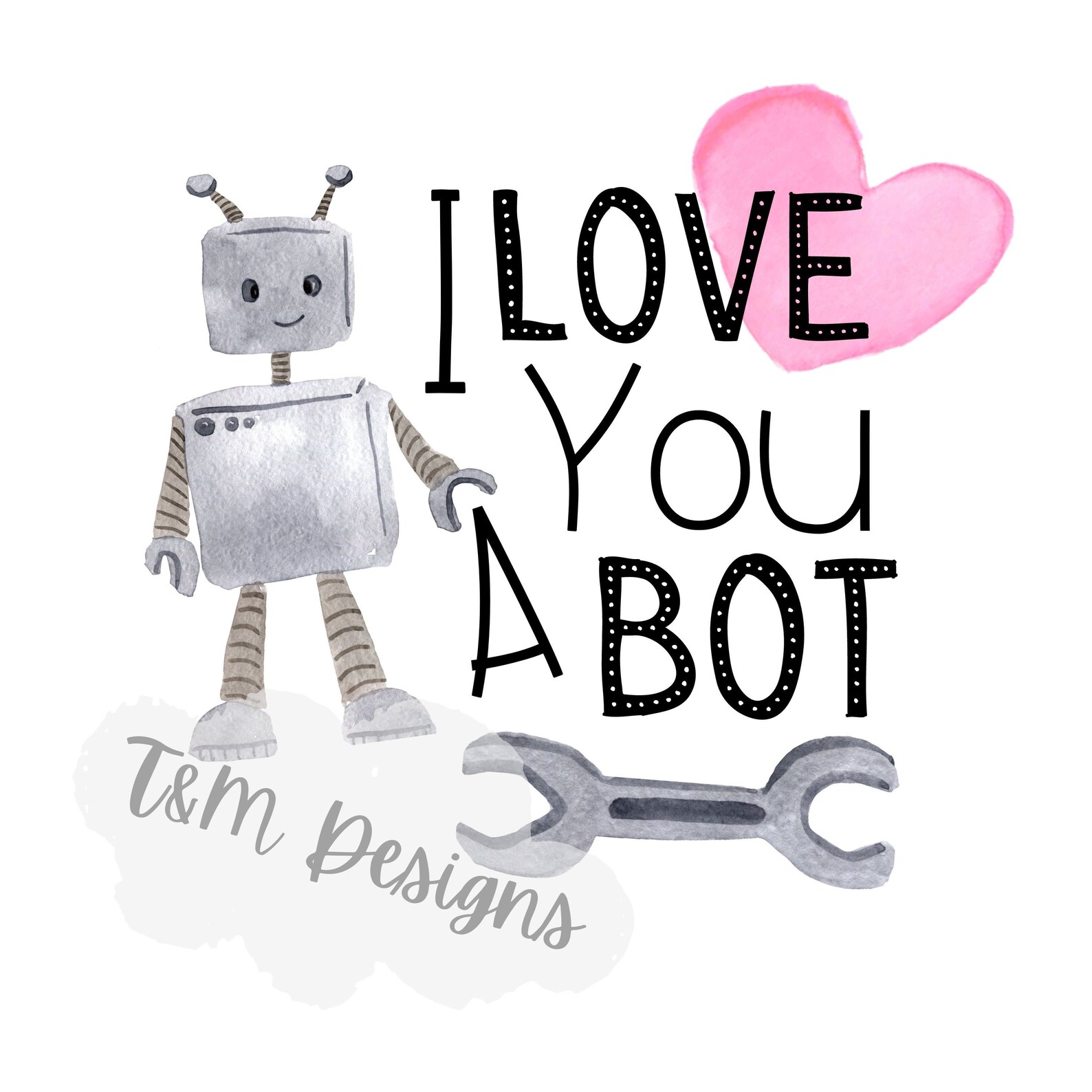 Valentine's Day Robot Png Robot Decal Robot Stickers - Etsy