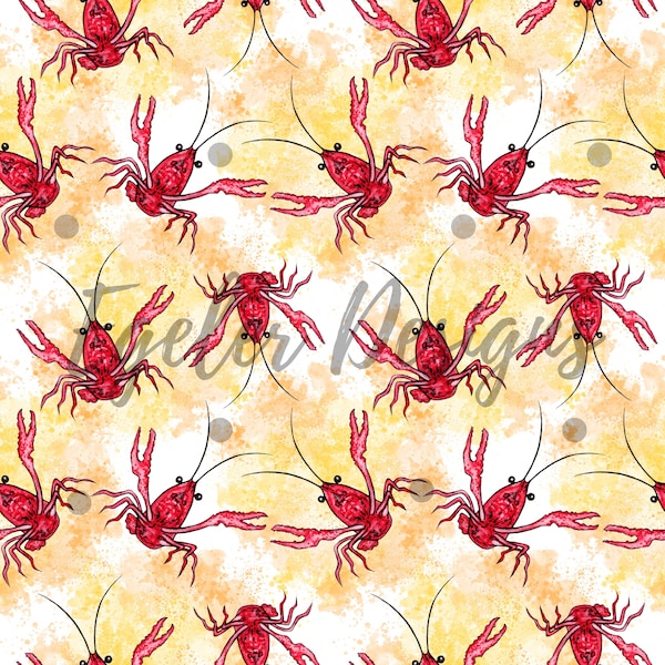 Crawfish Fabric - Etsy