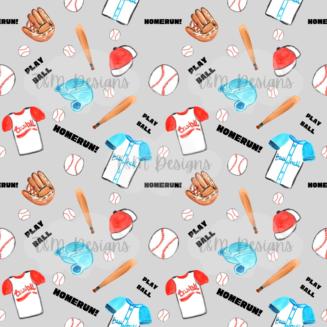 Seamless Baseball Pattern Seamless Pattern Digital Download - Etsy
