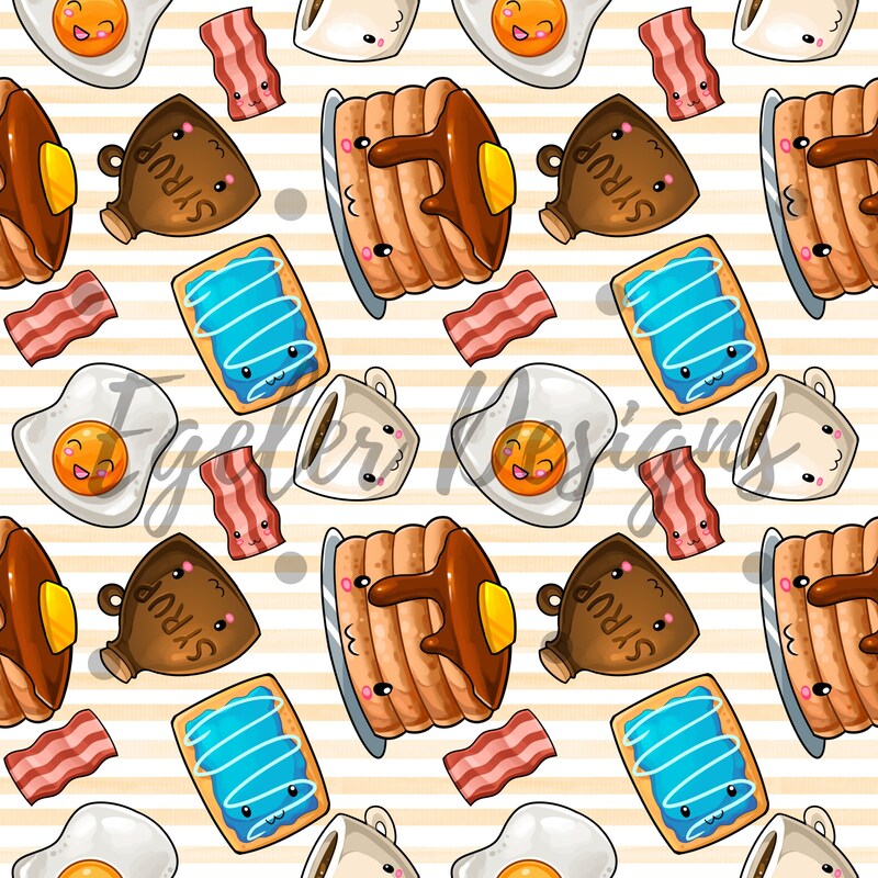 Kawaii Breakfast - Etsy