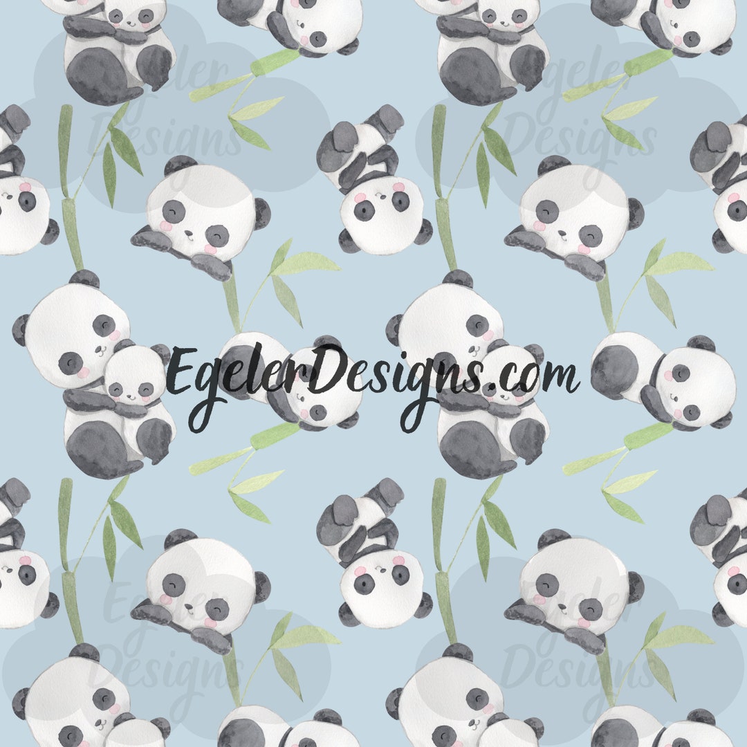 Seamless Pattern, Boy Pandas, Panda Pattern, Boy Pattern, Pattern ...