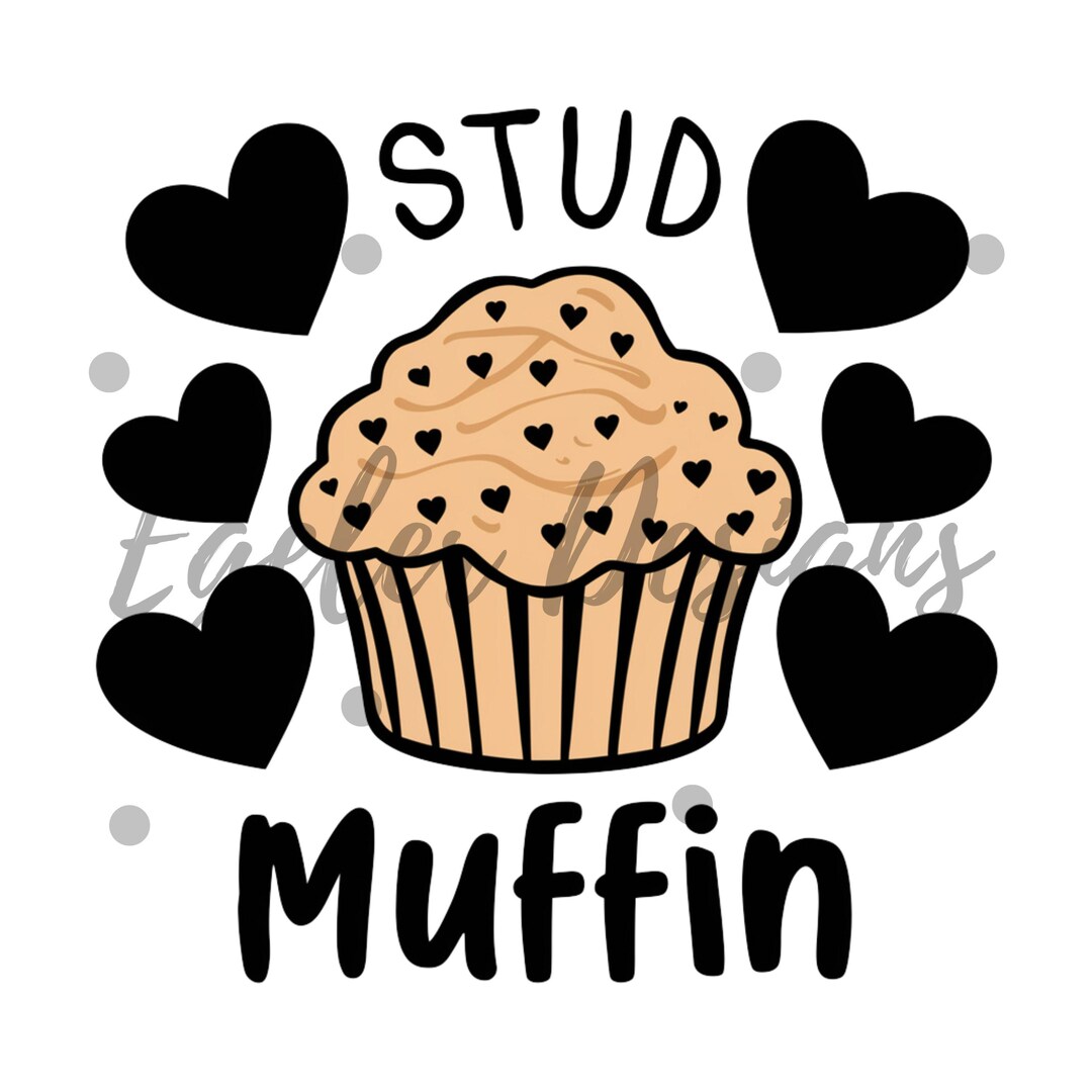 Stud Muffin PNG, Valentine Ice Cream Decal, PNG, Digital Download ...