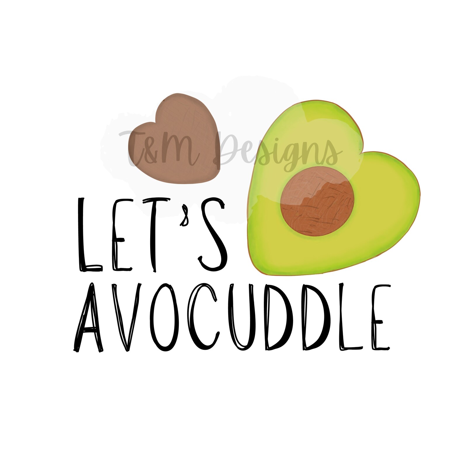 Avocuddle Sublimation Png Hand Drawn Art Avocados Avocado - Etsy