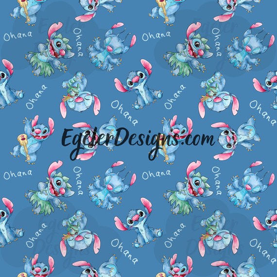 Seamless Pattern Magic Kingdom Seamless Blue Alien Pattern | Etsy