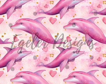 Dolphin Seamless Pattern,seamless Pattern,digital Paper,digital,paper ...