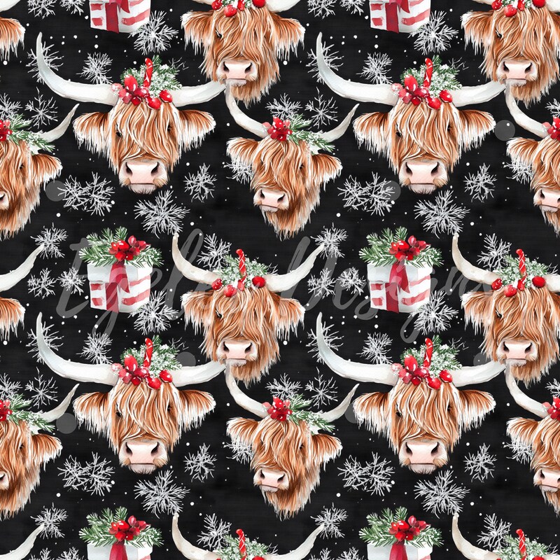 Highland Cow Fabric - Etsy