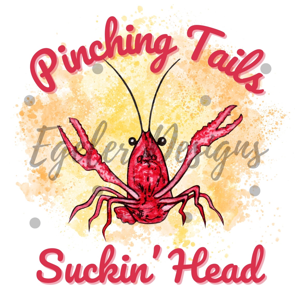 Pinching Tails Suckin' Head PNG Crawfish Digital Clipart - Etsy