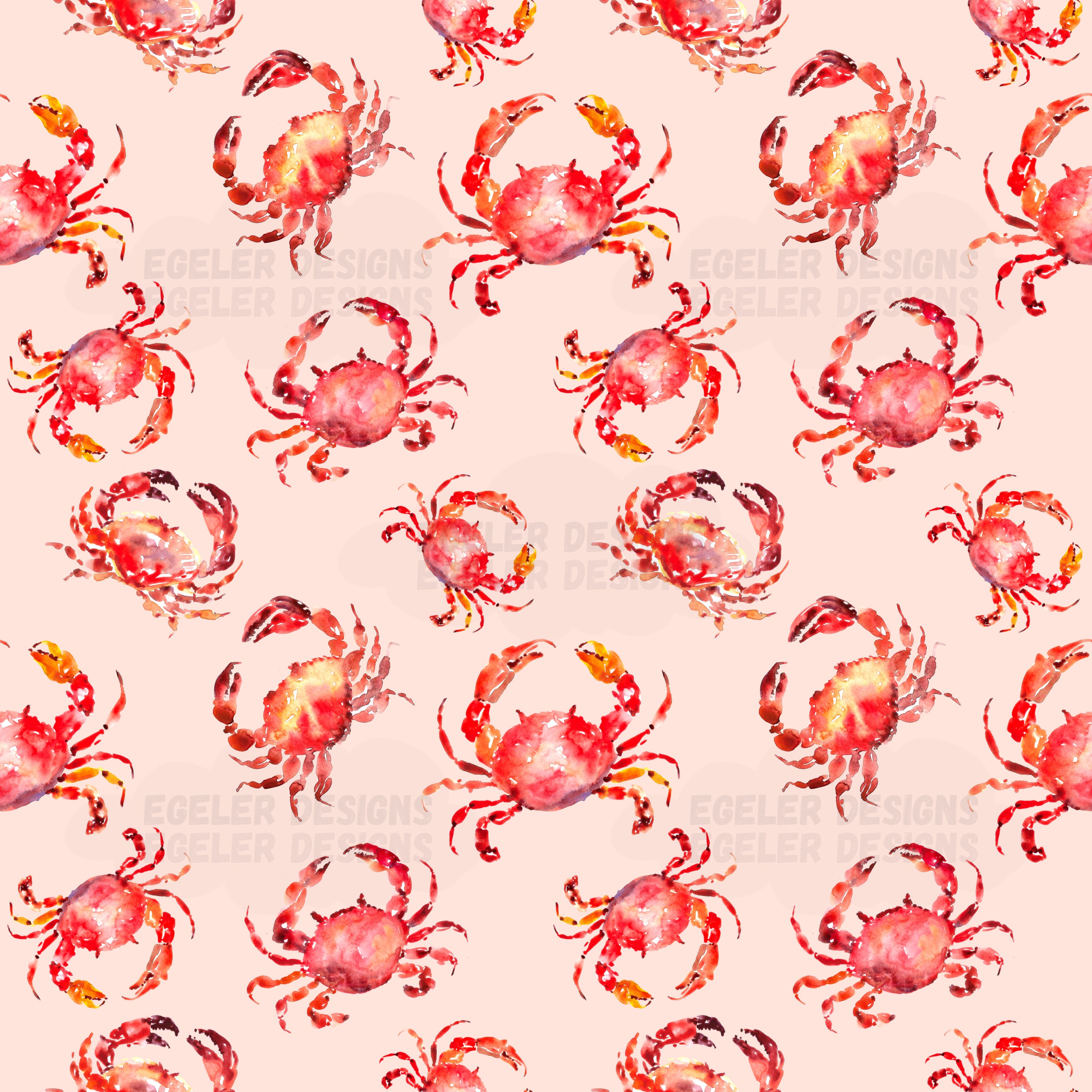 Crawfish Seamless Pattern Lobster Digital Printable Ocean - Etsy