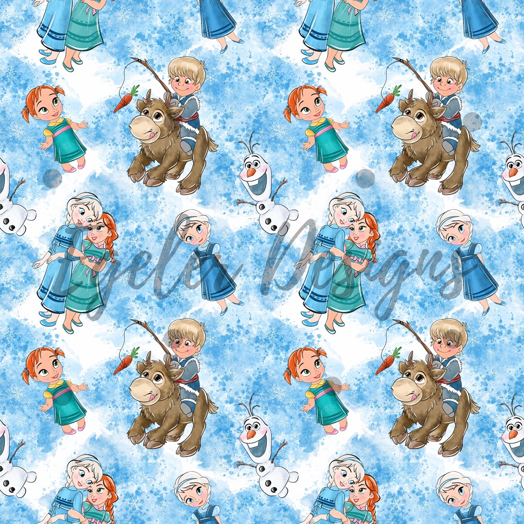 Frozen Seamless Pattern, Magic Kingdom Pattern, Seamless Pattern,magic ...
