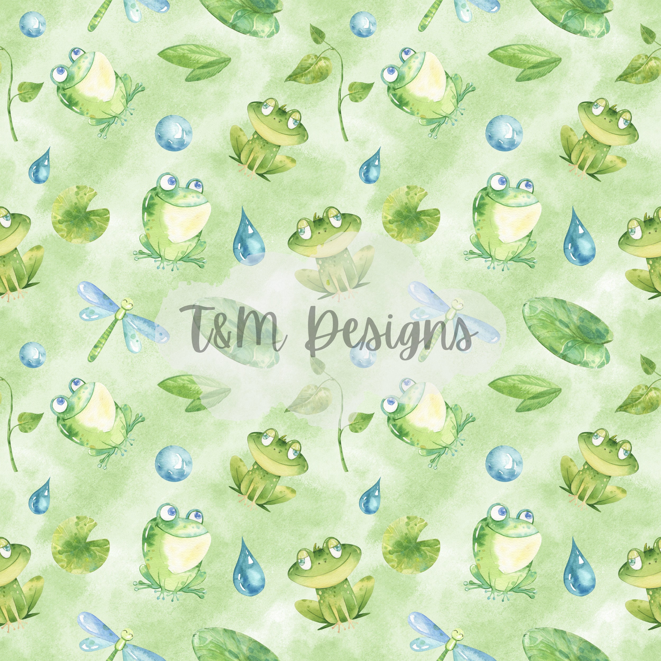 Frog Seamless Pattern Frog Seamless Digital Paper Frog - Etsy