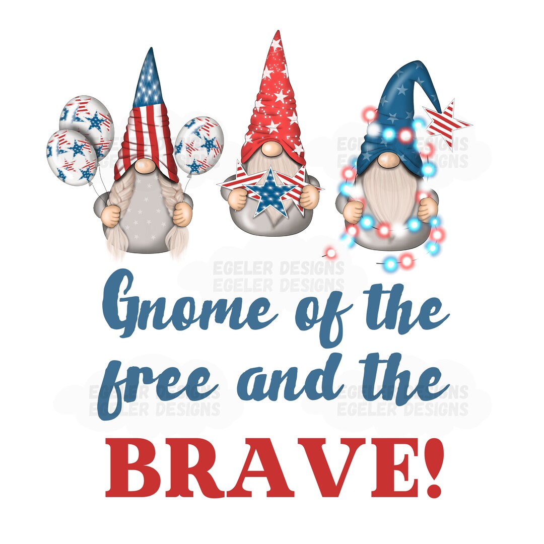 Gnome Clipart, Independence Day Gnome Clipart, Clipart, Gnome ...