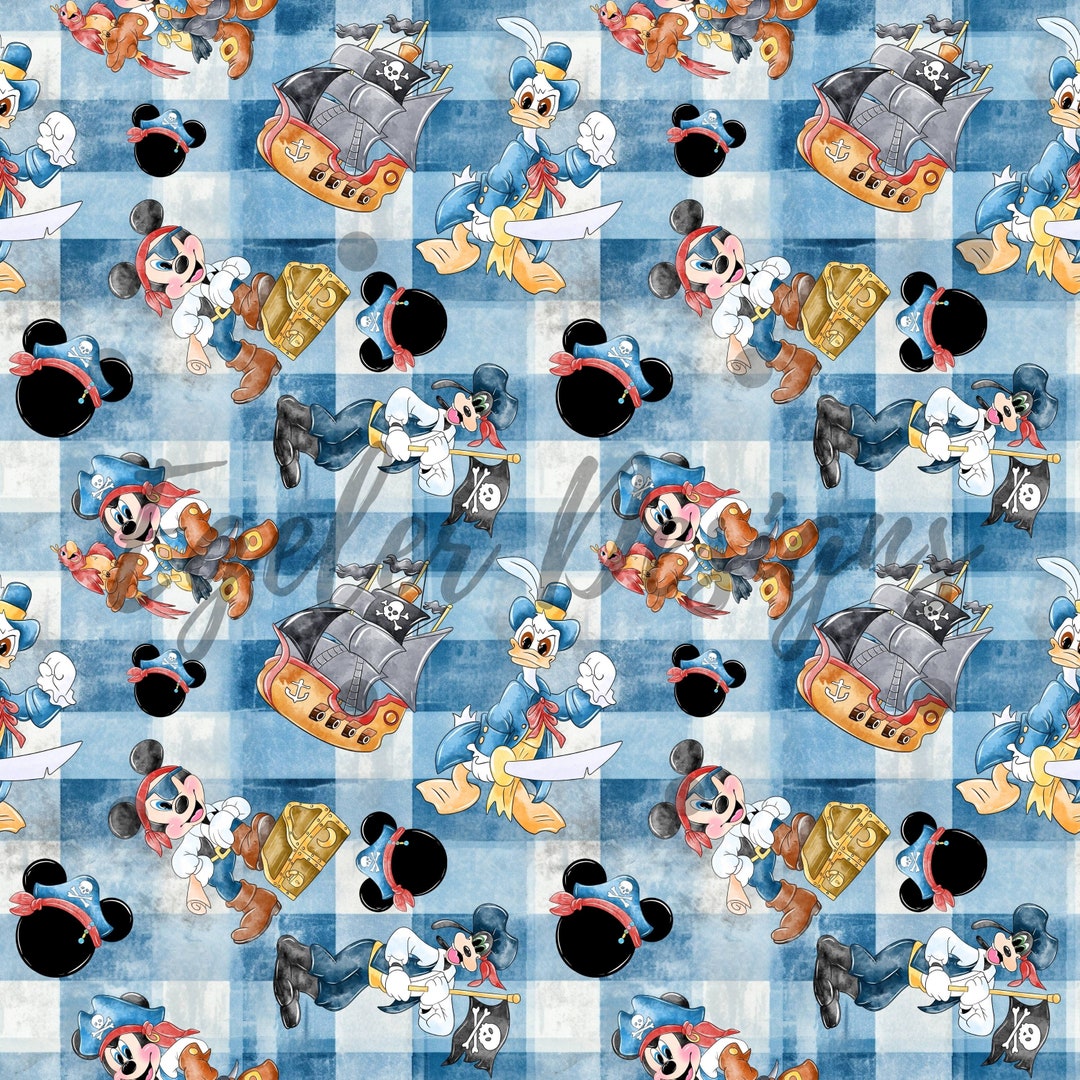 Magic Kingdom Seamless,mouse Friends,seamless Pattern,digital Paper ...