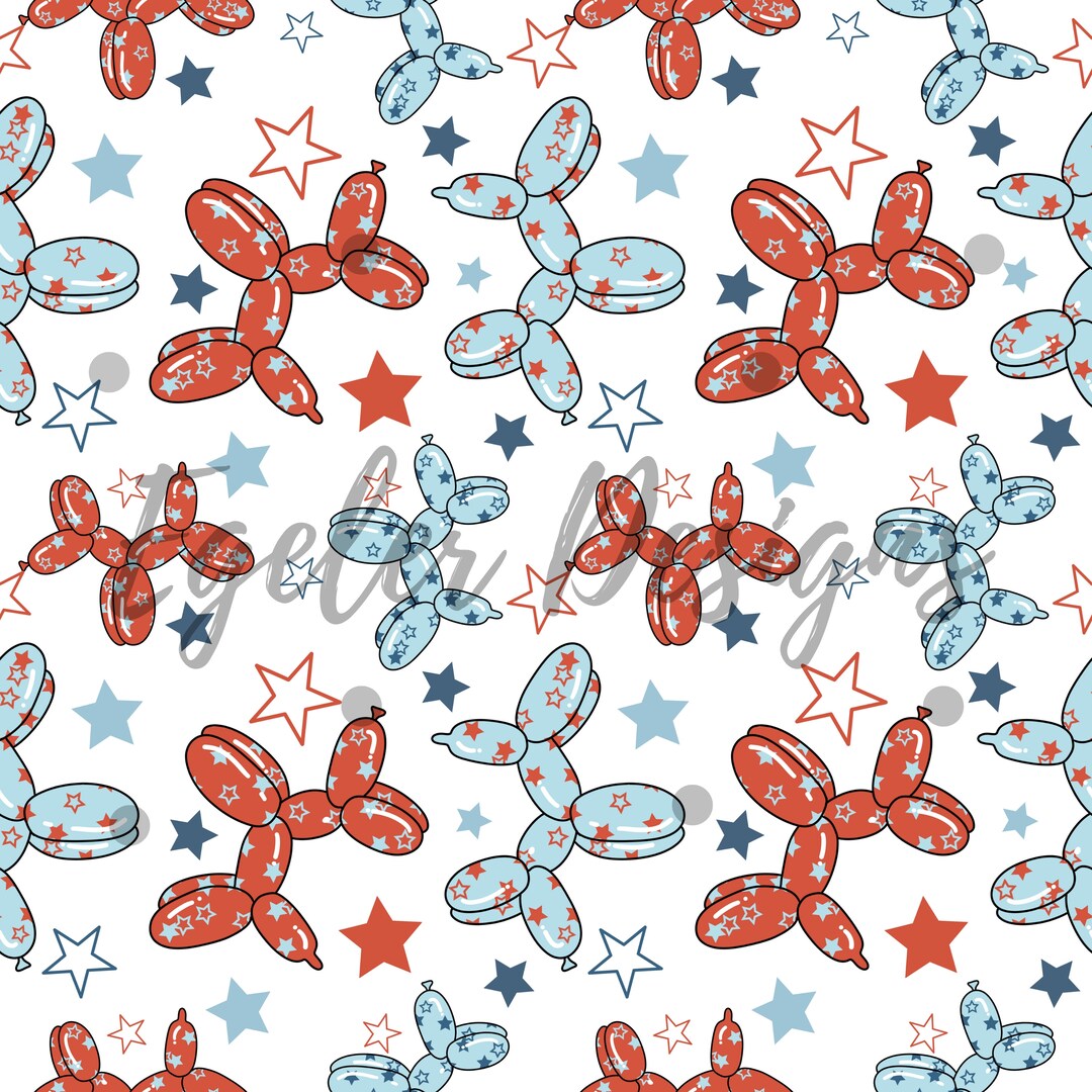 Independence Seamless Pattern, Fourth of July Pattern, Digital Download ...