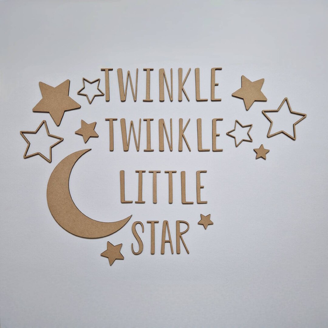 Nursery Wall Decor twinkle Twinkle Little Star, Girl/boy Nursery ...
