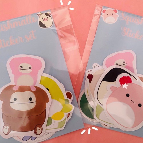 Set of 4 Squishmallow Pin Badges / Set of Squishmallow Badges - Etsy