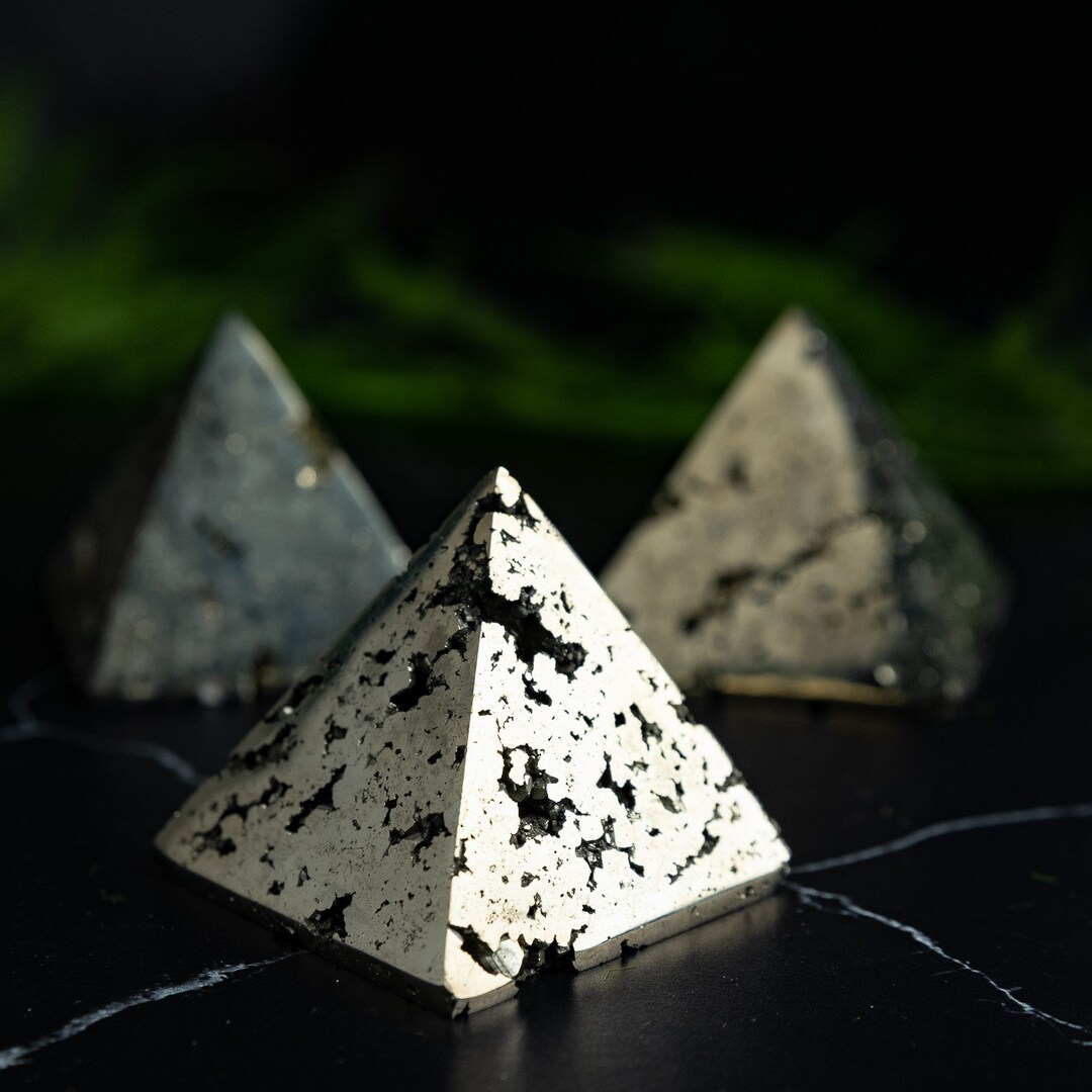 Pyrite Pyramid Pyrite Gold Pyramids Crystal Pyramid Pyrite - Etsy