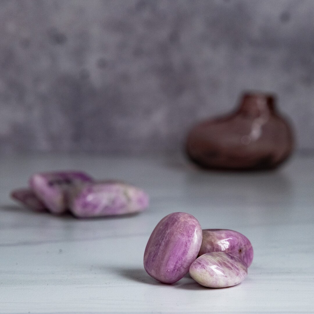 Kunzite Tumbles, Mini Tumbled Stones, Tumbled Crystal, Tumbled Kunzite ...