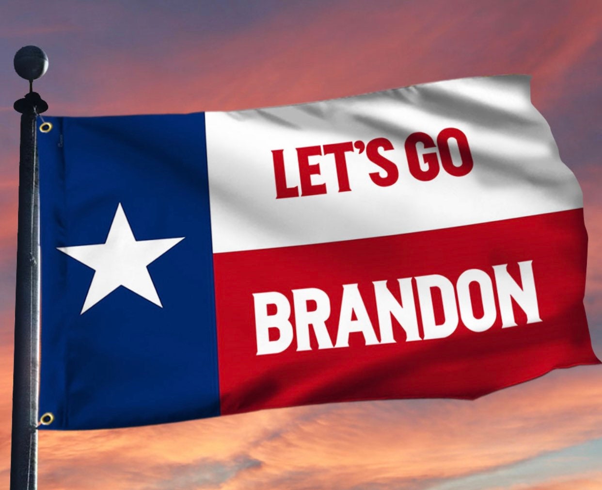 Let’s Go Brandon Texas Flag 3’x5’ - Etsy