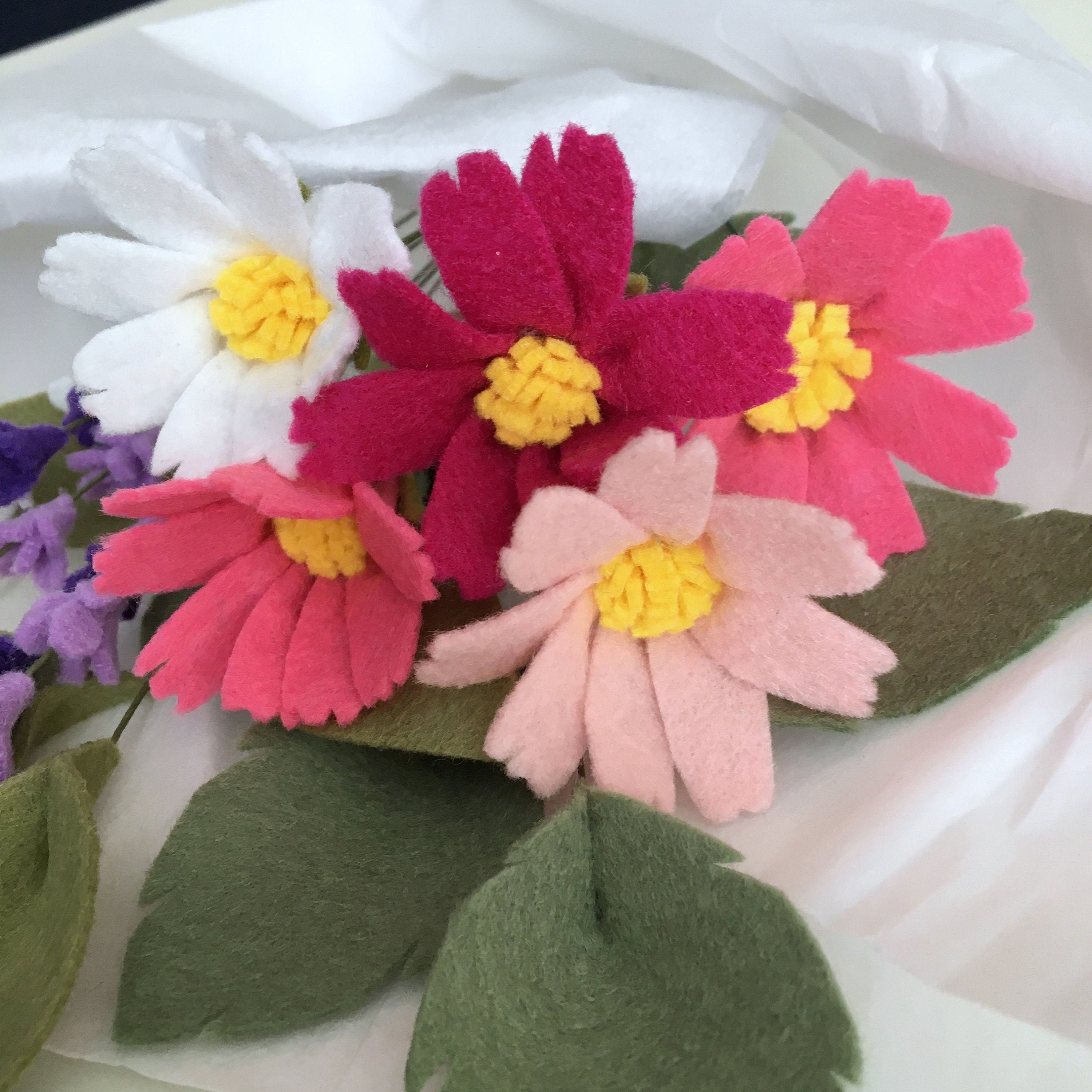 Felt Flower Cosmos in the Colour of Your Choice, With/without Stem - Etsy