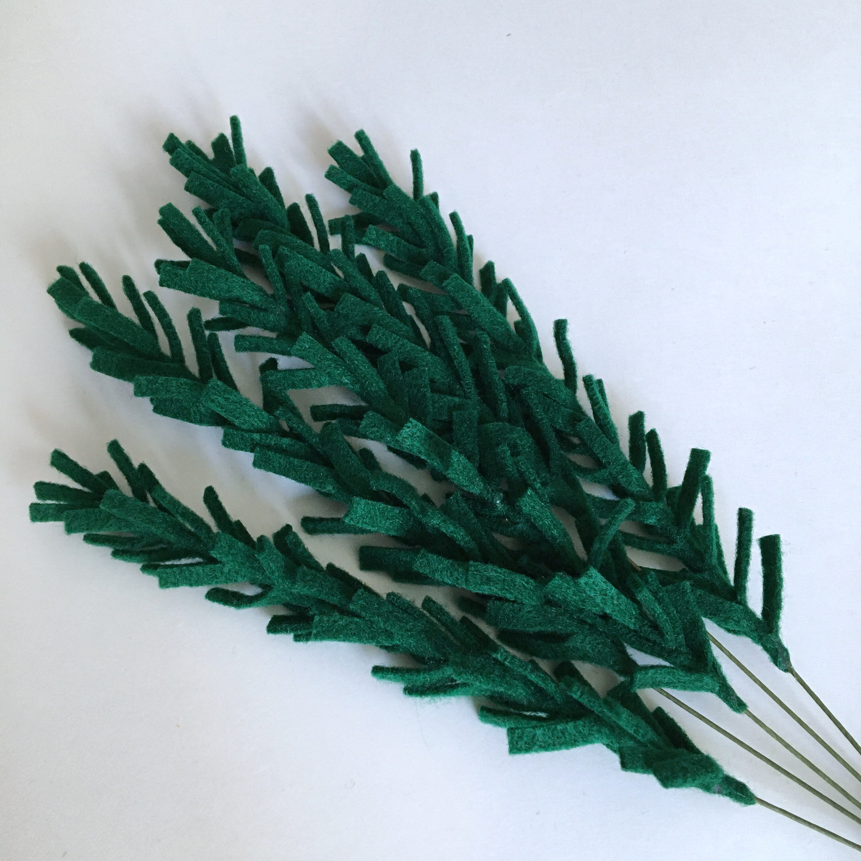 Small and Large Felt Pine Branch - Etsy