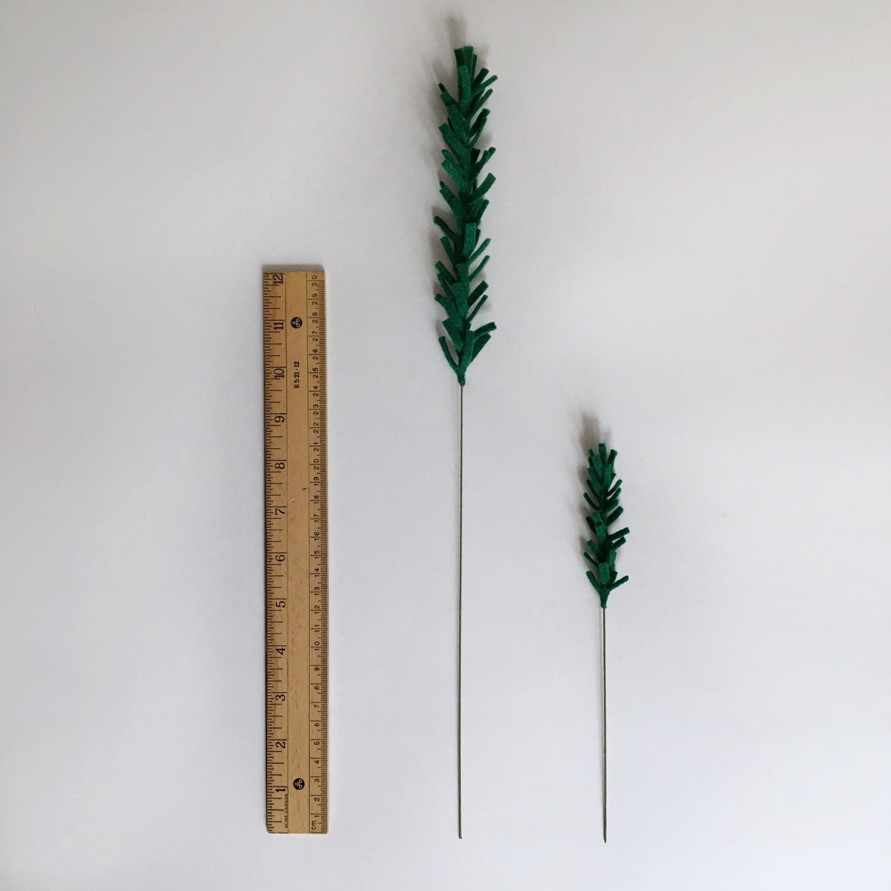 Small and Large Felt Pine Branch - Etsy