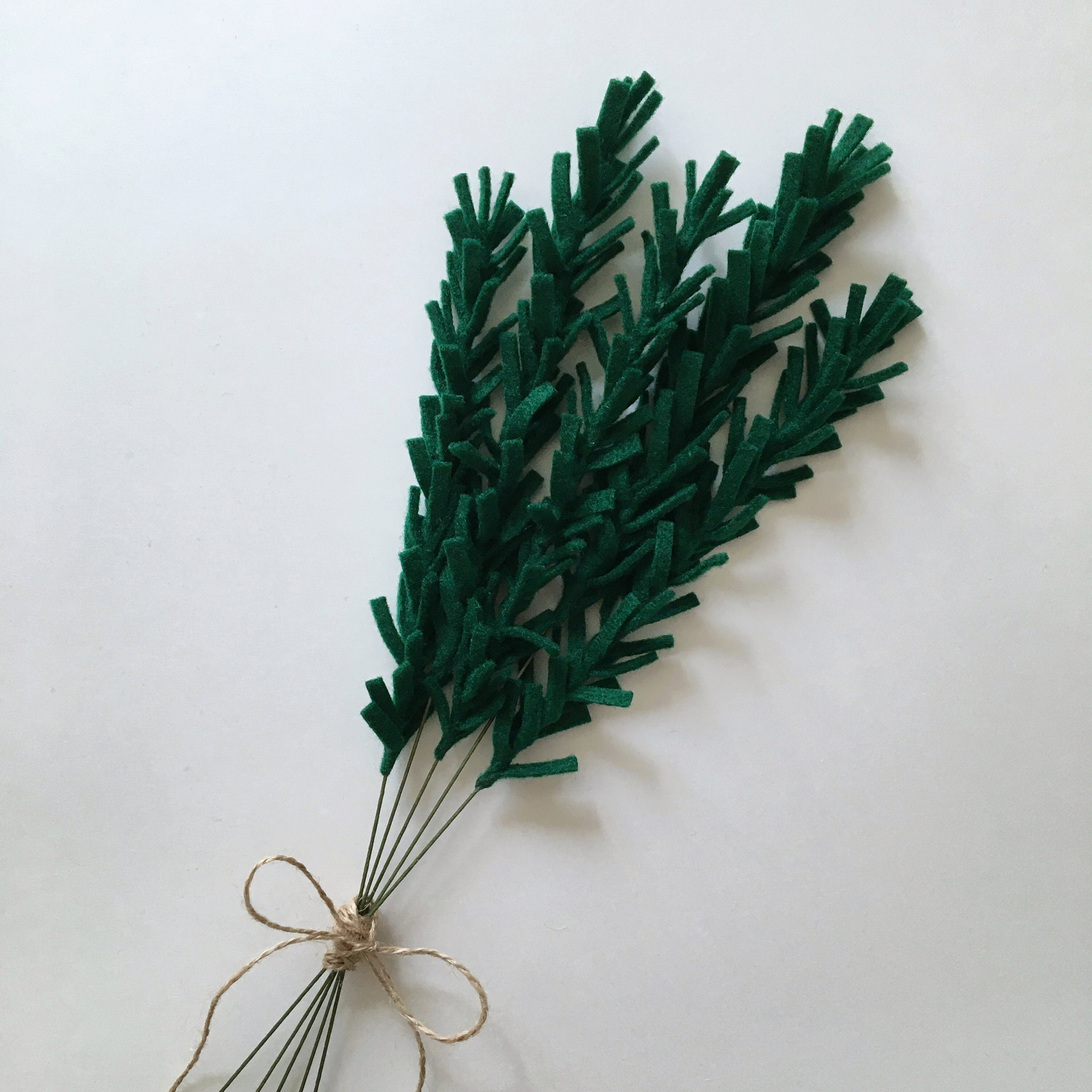 Small and Large Felt Pine Branch - Etsy