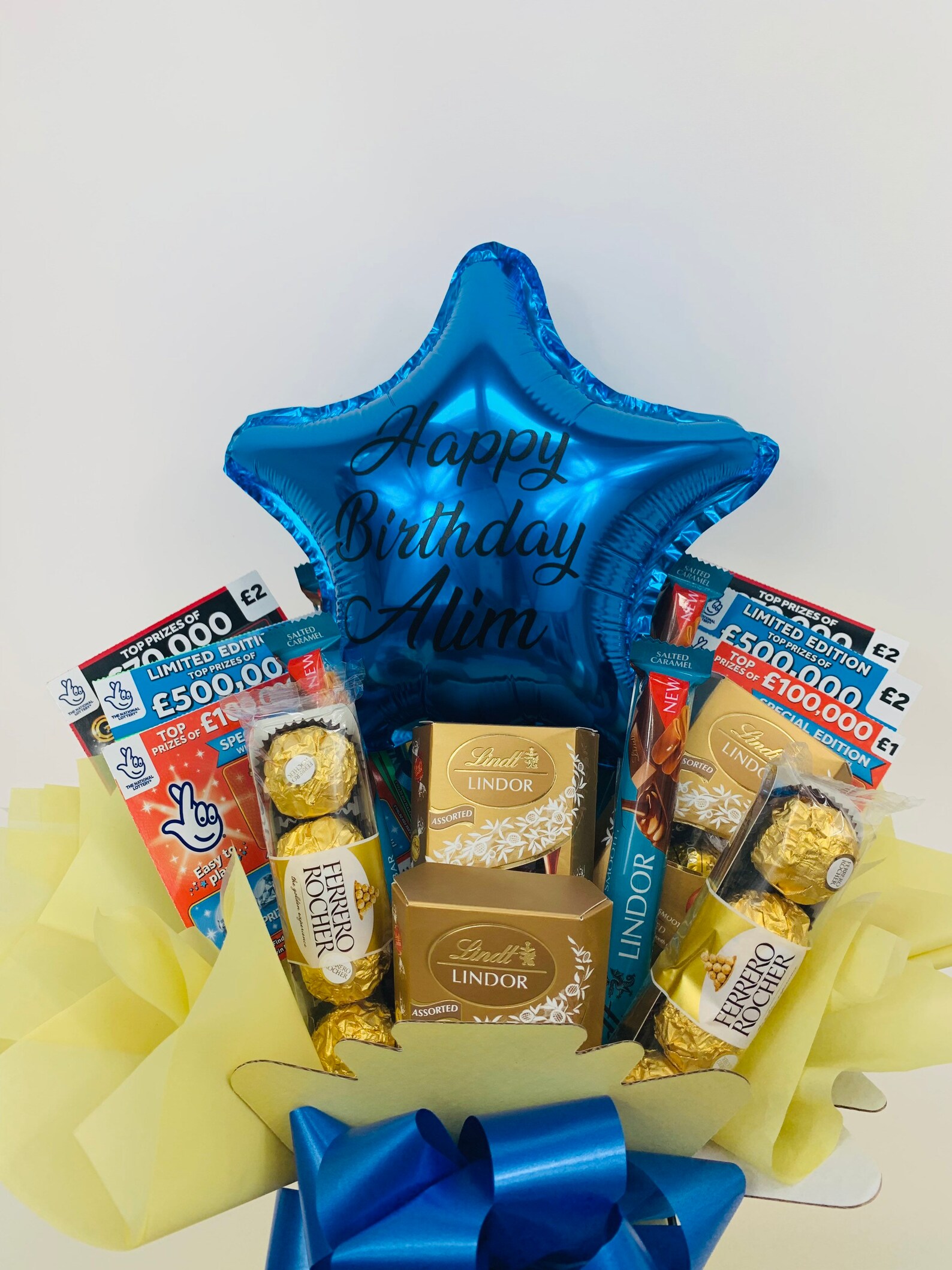 Scratch Card With Chocolate Bouquet Ferrero Rocherlindt - Etsy UK