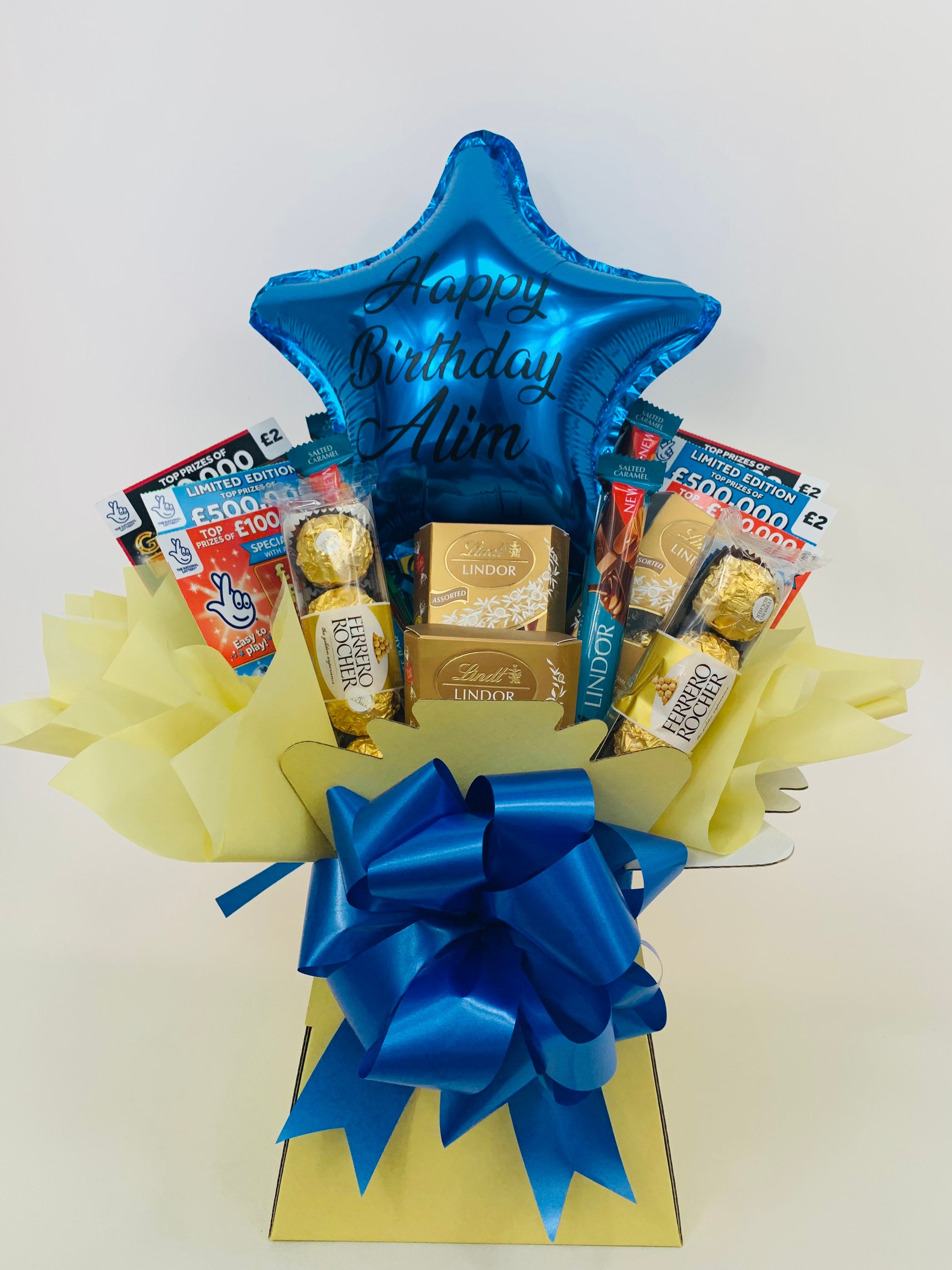 Scratch Card With Chocolate Bouquet Ferrero Rocherlindt - Etsy UK