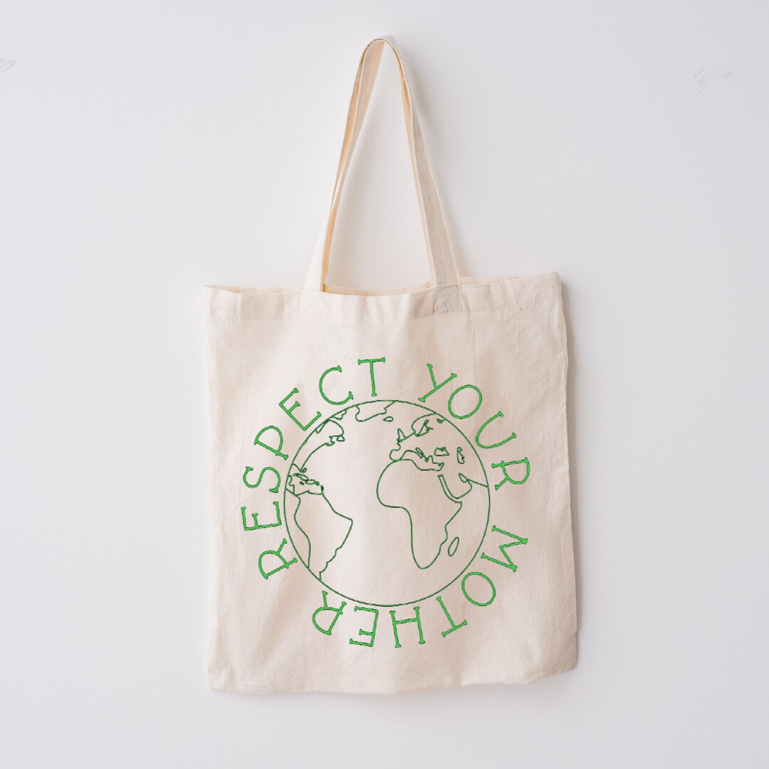 Respect Your Mother Tote Bag, Shopping Bag, Gift for Mom, Cotton Tote ...