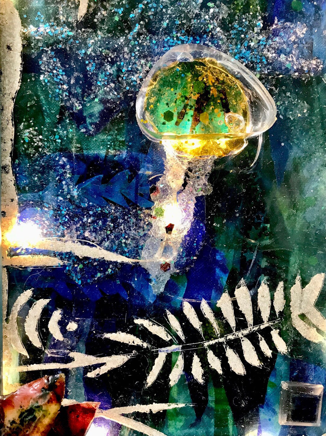 Magical Jelly Fish, Under the Sea Framed, Original Signed Art, Handmade ...