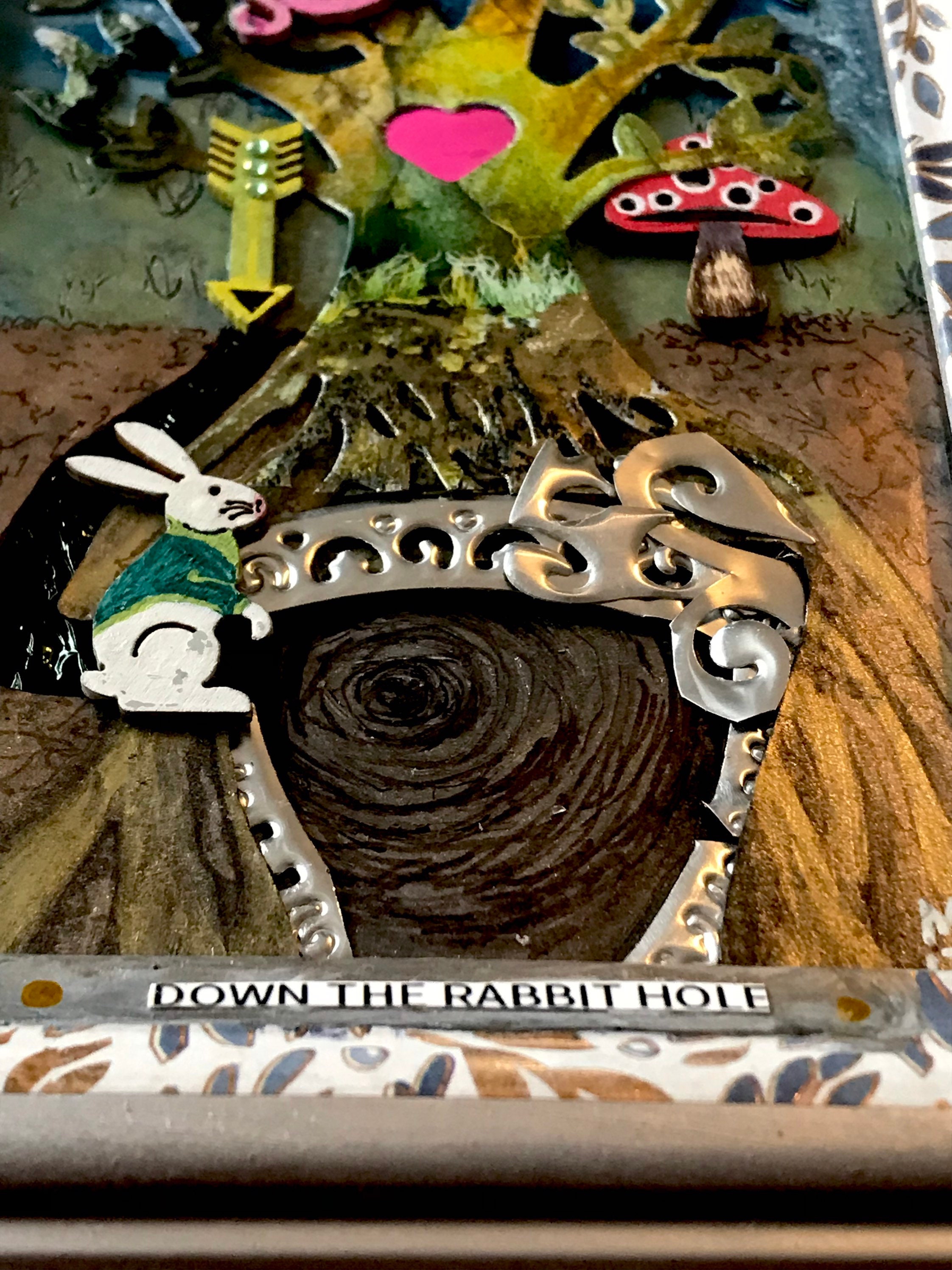 Down the Rabbit Hole Alice in Wonderland Inspired Original Signed Art ...