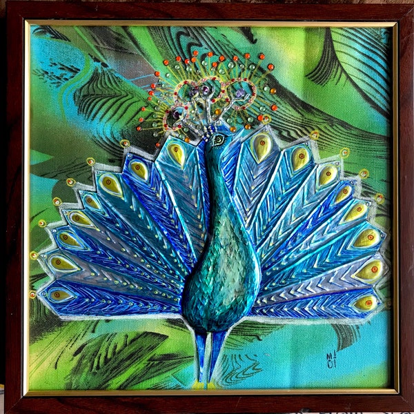 Art Deco Peacock - Etsy