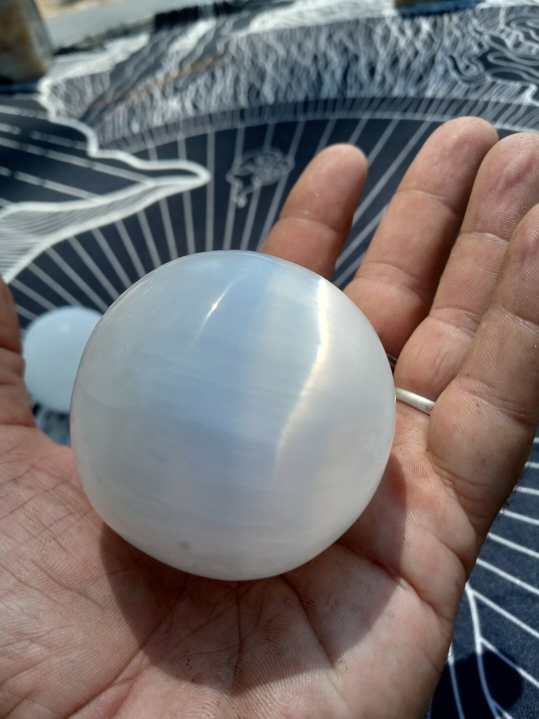 Selenite Sphere Selenite Orb Crystal Ball Cleansing - Etsy