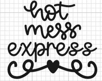 Hot Mess Express Car Decal | Etsy