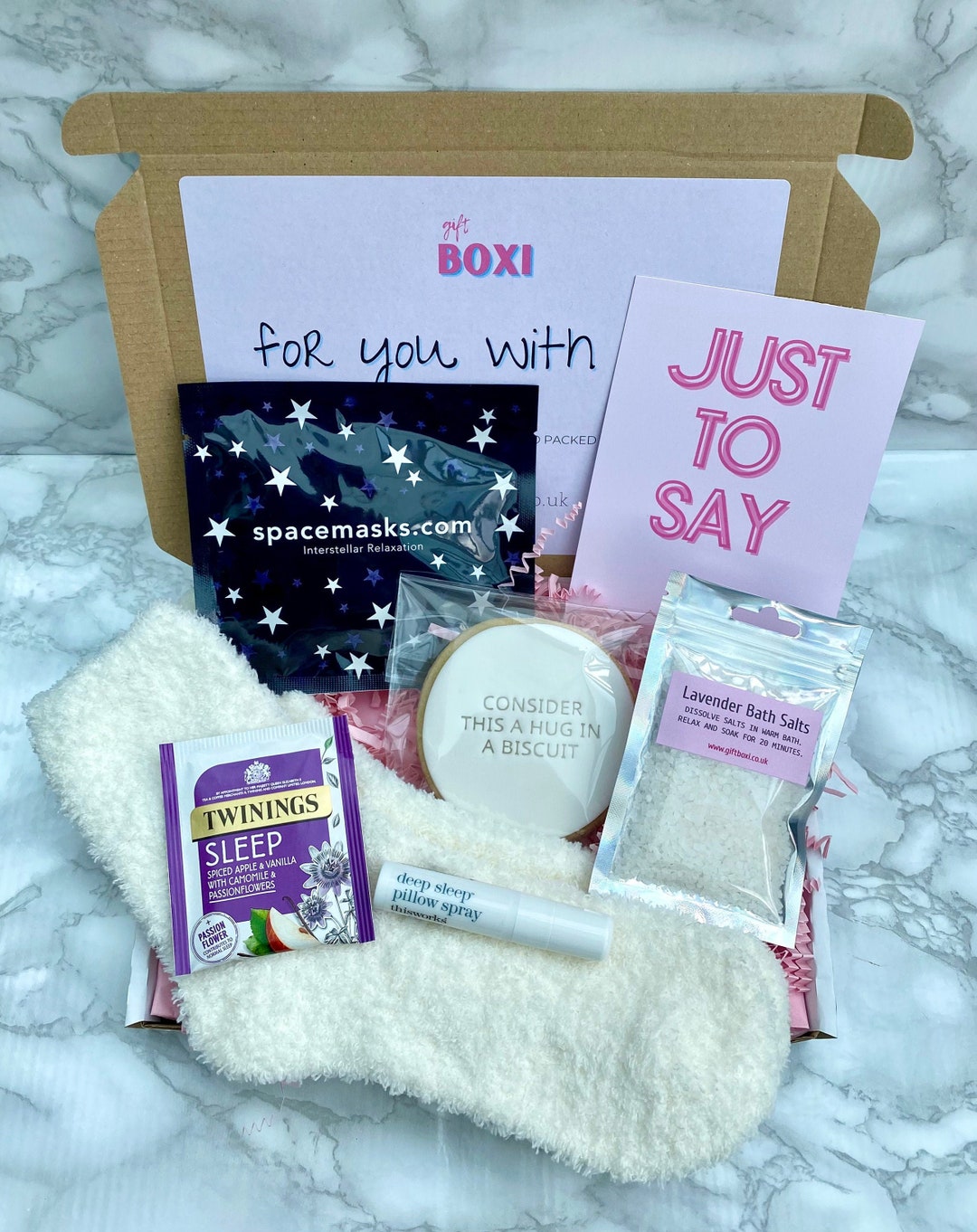 Sleep Letterbox Gift Rest & Relaxation Deluxe Pamper Hamper Wellbeing ...