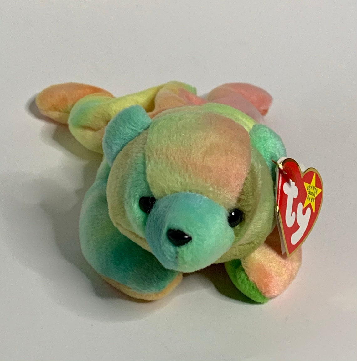 Ty Beanie Baby SAMMY the tie-dyed Bear New with both tags | Etsy