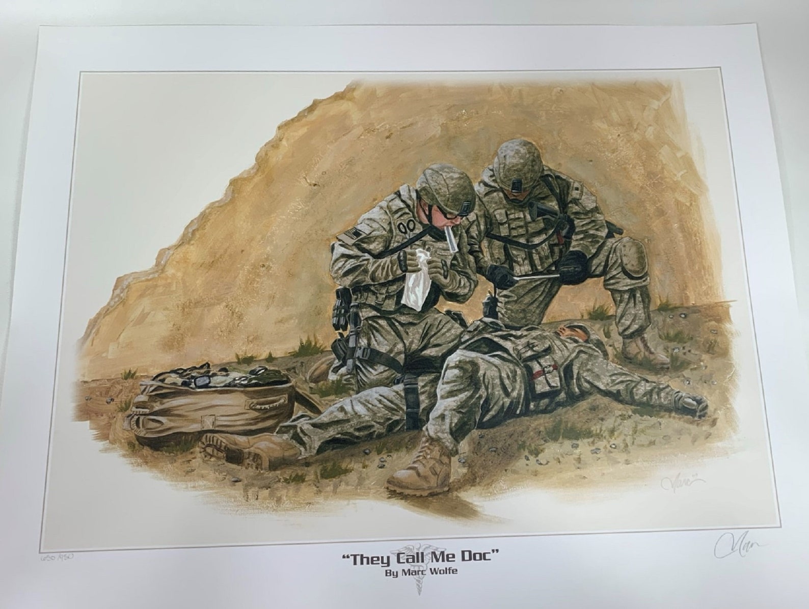 Marc Wolfe They Call Me Doc Military Print | Etsy