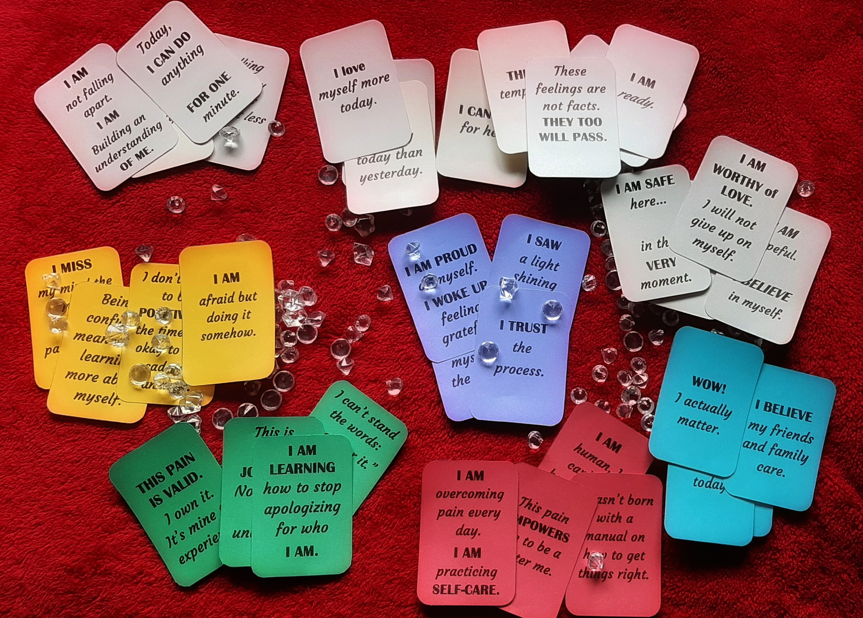 Mental Health Affirmation Cards | Digital Download | Mindfulness | Self ...